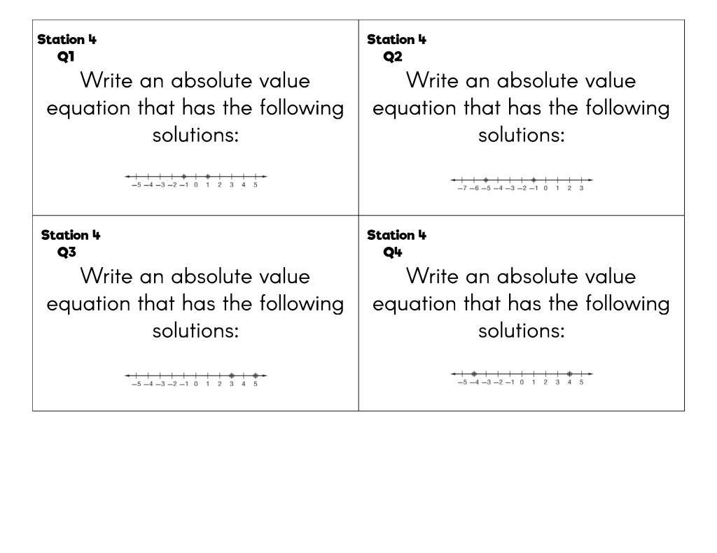 absolute value equations word problems – Math by the Mountain