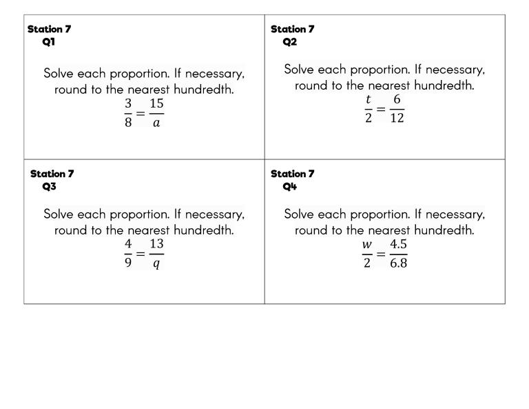 Algebra 1 *Solving Equations* Unit Review Stations/Task Cards Activity ...