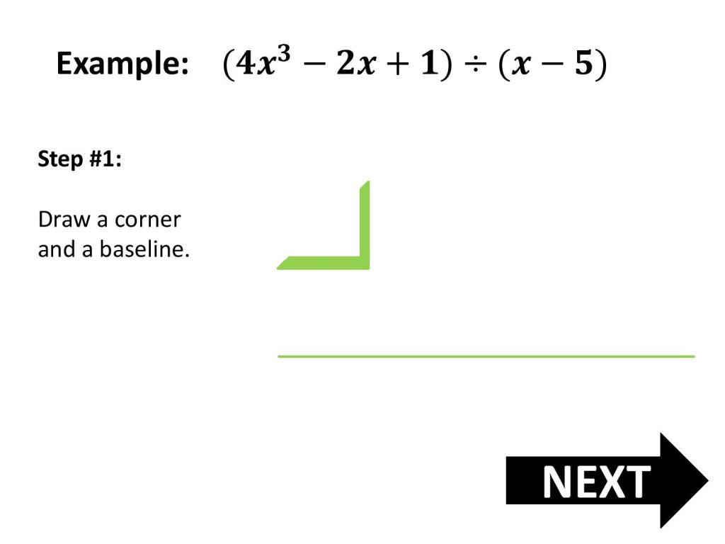 How-To: Synthetic Division – Math by the Mountain