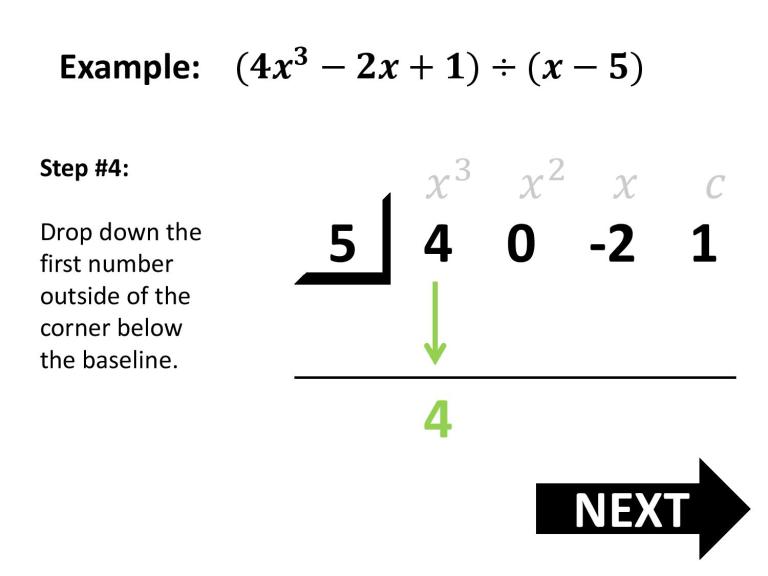 How-To: Synthetic Division – Math by the Mountain