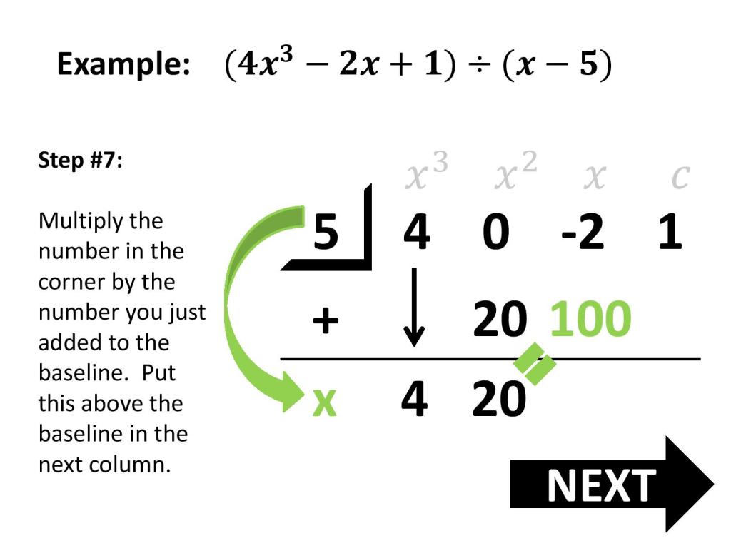 How-To: Synthetic Division – Math by the Mountain