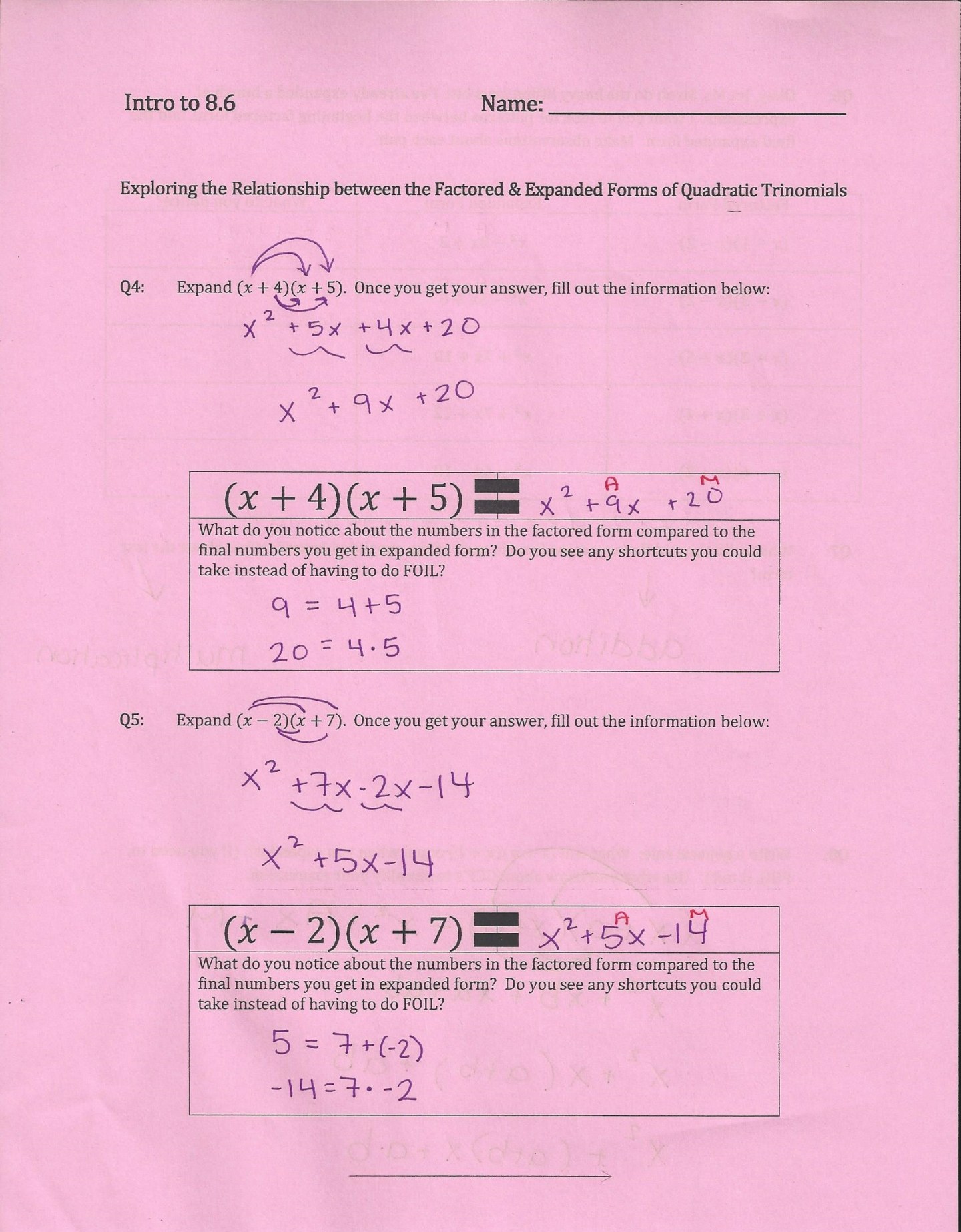 How I Teach Factoring Trinomials – Math by the Mountain