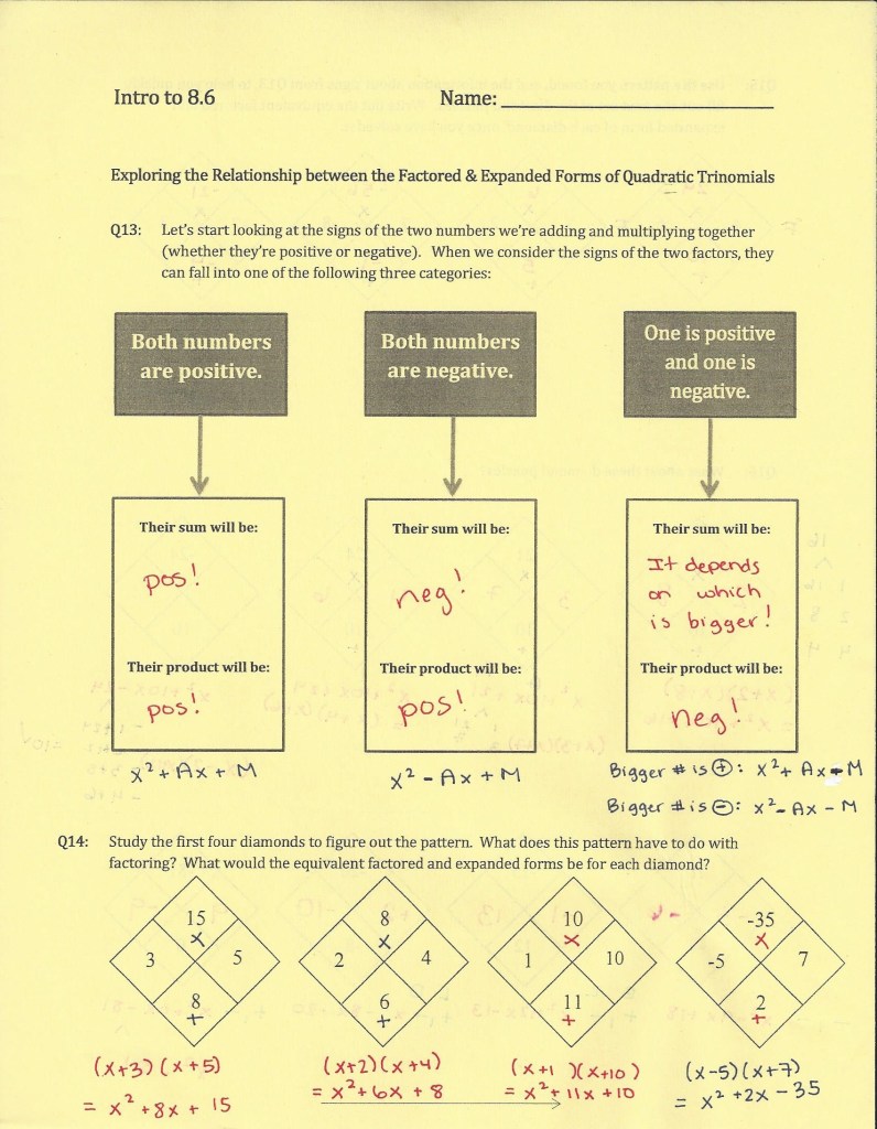 How I Teach Factoring Trinomials – Math by the Mountain