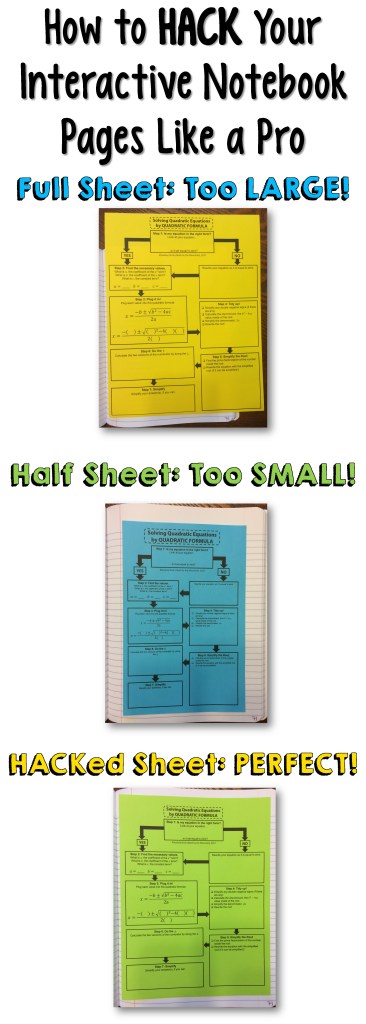 My No. 1 “Teacher Hack” For Interactive Notebooks – Math by the Mountain