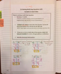 Algebra 1 Unit 3 Interactive Notebook Pages | Solving Equations – Math ...