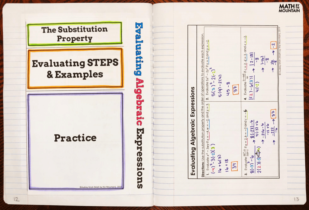 Algebra 1 – Unit 1 Interactive Notebook Pages | The Foundations of ...
