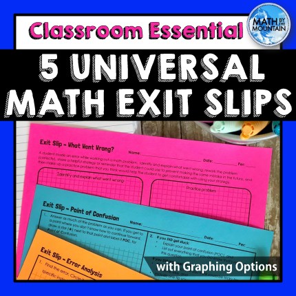 How Often Should I Use an Exit Ticket? A Secondary Math Teacher ...
