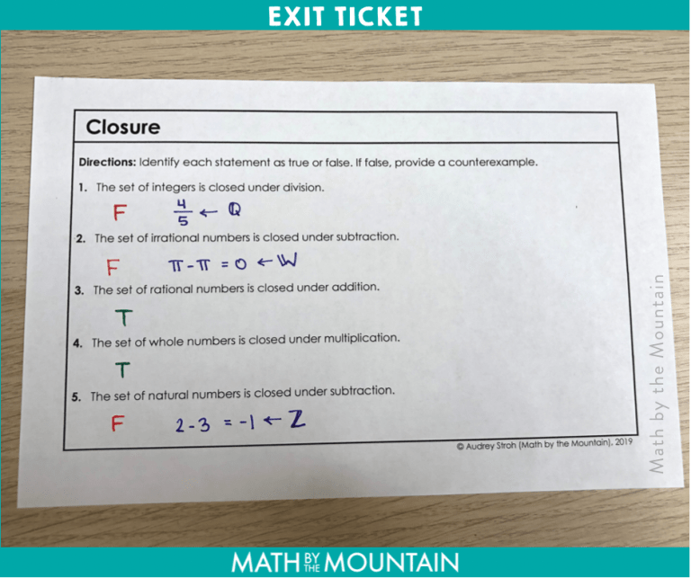 How I teach The Real Number System, Classifying Real Numbers, and ...