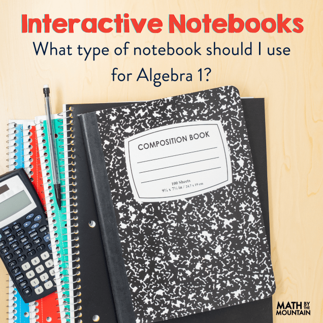 Interactive Notebook Pages – Math by the Mountain