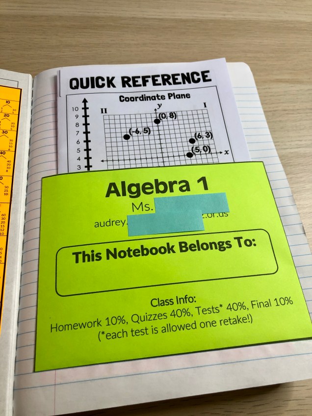 How to Set up an Interactive Notebook for Algebra 1 – Math by the Mountain